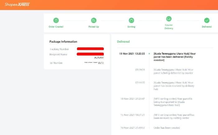 Shopee Express Tracking With Live Delivery Updates - SPX